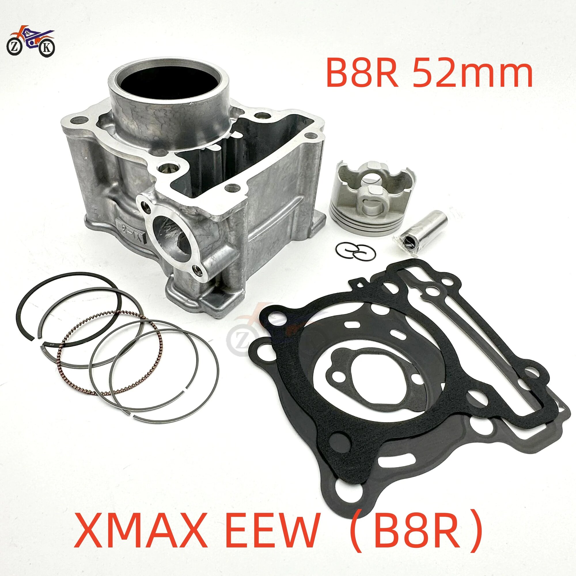 Детали двигателя мотоцикла 52 мм 4T цилиндр с цилиндром для Yamaha X-max125 N-max125 Tricity125 Zuma125 BWS125 B8R-E1311-00