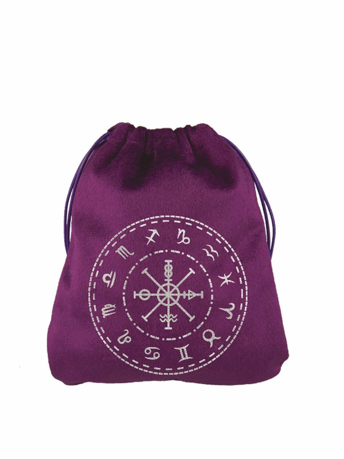 Настольная игра, Бархатная сумка из тыквы-Таро-Двенадцать созвездий фиолетового цвета