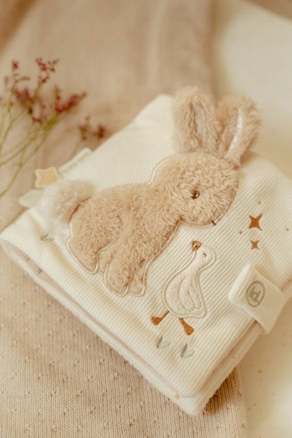 Игрушка Little Dutch Newborn Naturals - Сенсорная мягкая книга для малышей - LD8407