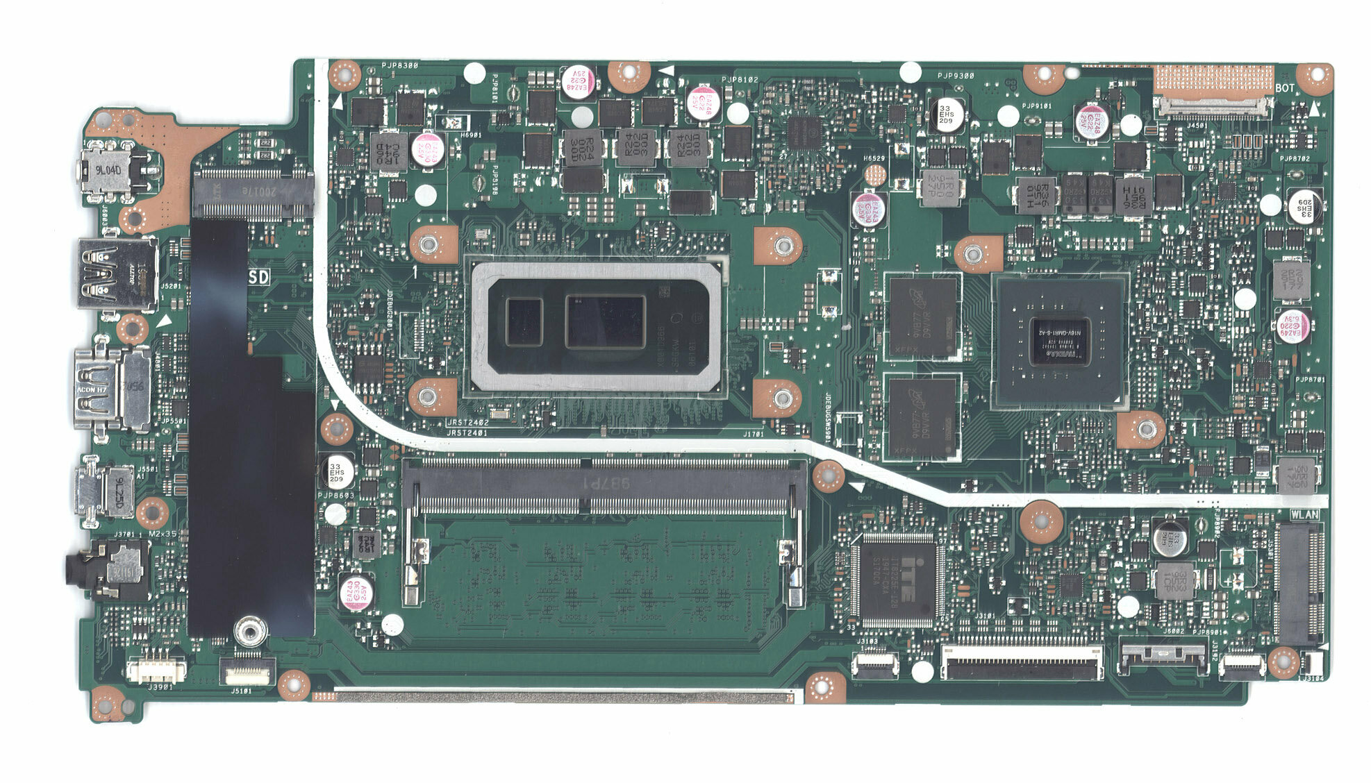 Материнская плата для Asus X512F 4G/I7-10510U 90NB0KS0-R00060