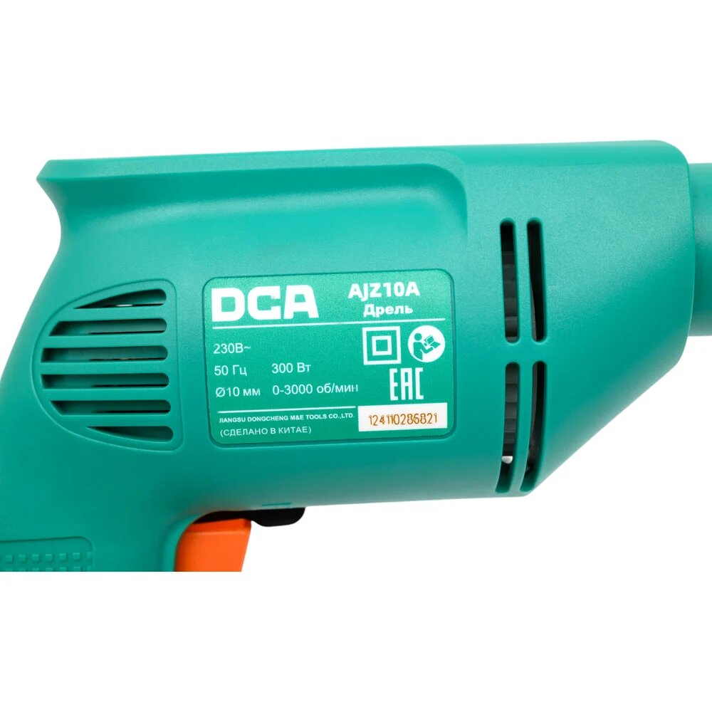 Безударная дрель DCA AJZ10A с ключевым патроном, реверсивным ходом и морозоустойчивым кабелем — фото 1