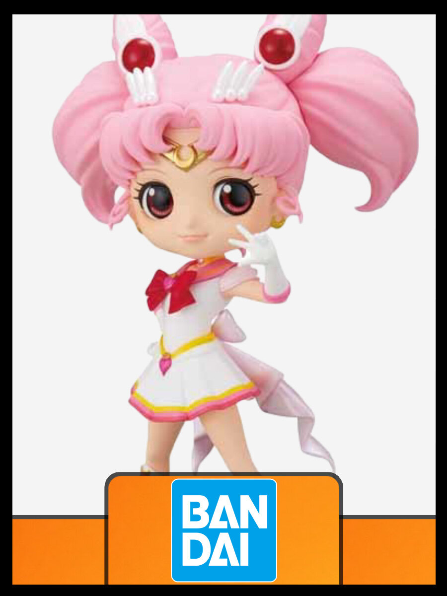 Оригинальная фигурка Chibi Moon от Bandai Spirits из аниме Sailor Moon / Малышка «Красавица-воин Сейлор Мун» 13 см