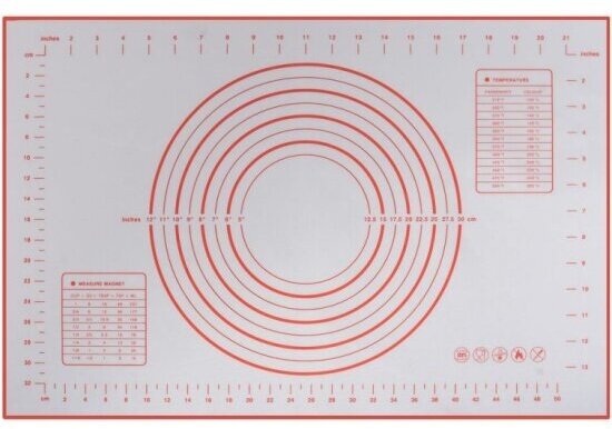 Коврик для выпечки с разметкой Мультидом VL80-375, 42х27см