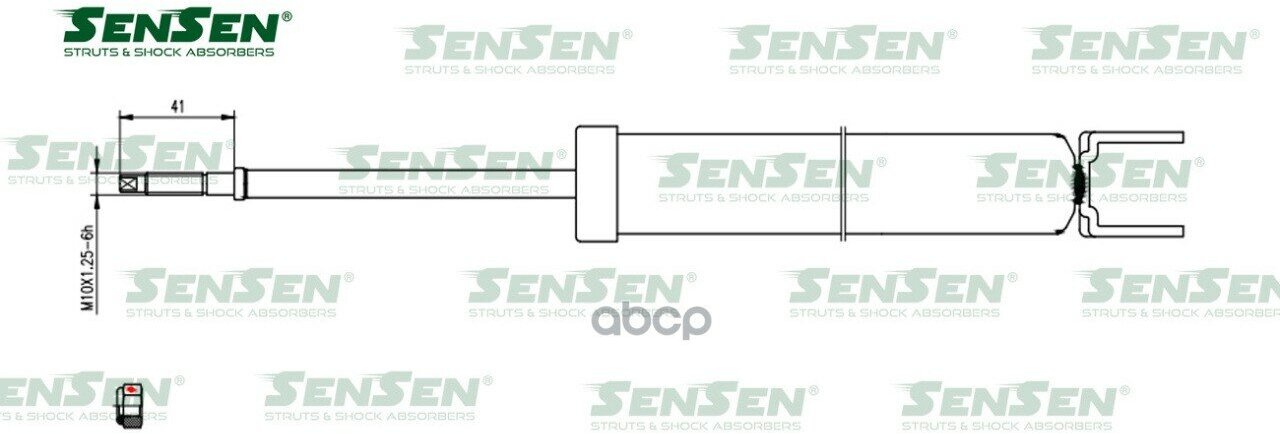 Амортизатор_зад HYN Tucson TM 09-, IX35 2WD, KIA Sportage 2WD, 10- Sensen арт. 32130298