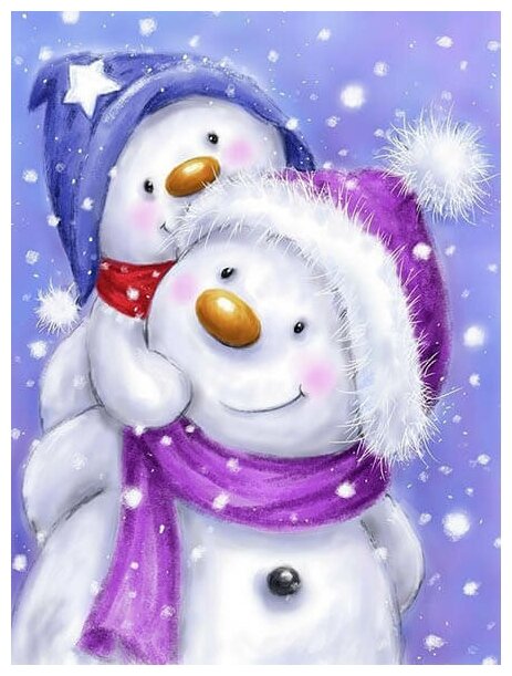 Алмазная мозаика В ожидании чуда LE124, на подрамнике 30x40, полная выкладка из круглых страз