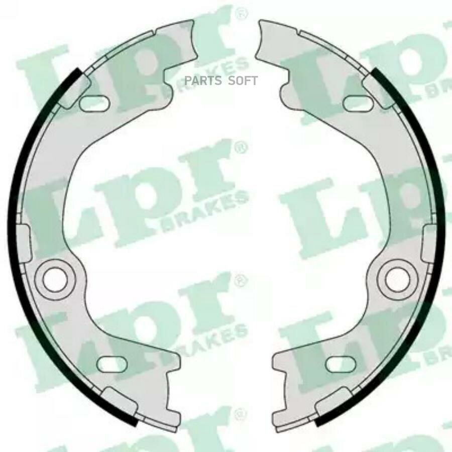 Колодки ручного тормоза [167x26,5] Hyundai I30 07-12/IX35 10->, Kia Ceed 06- Lpr арт. 09630