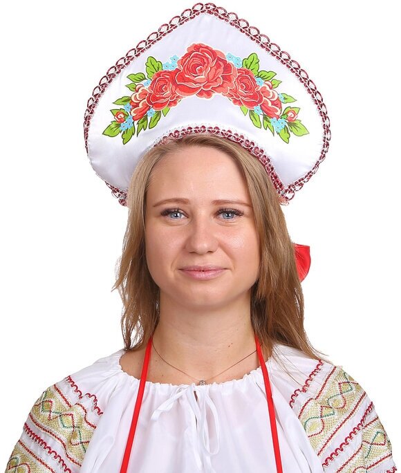 Кокошник Розы с незабудками