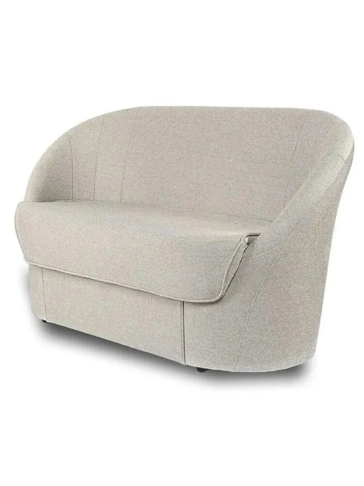 Диван прямой алекс 140х72х85 см, нераскладной, бежевая рогожка