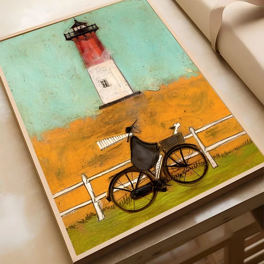 Абстрактный пейзаж, холст, картина, постер, Сэм Тофт, дом, гостиная, спальня, бар, кафе, художественный декор, домашний декор