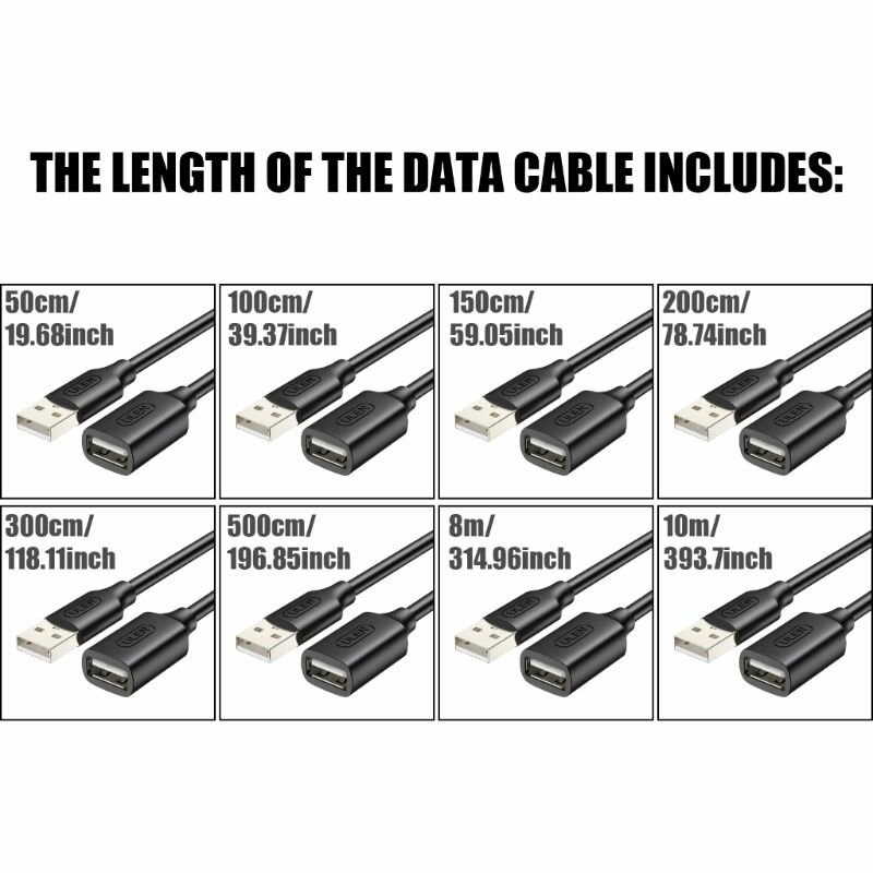 Удлинительный кабель usb2.0 от мужчины к женщине, для передачи данных-10 м