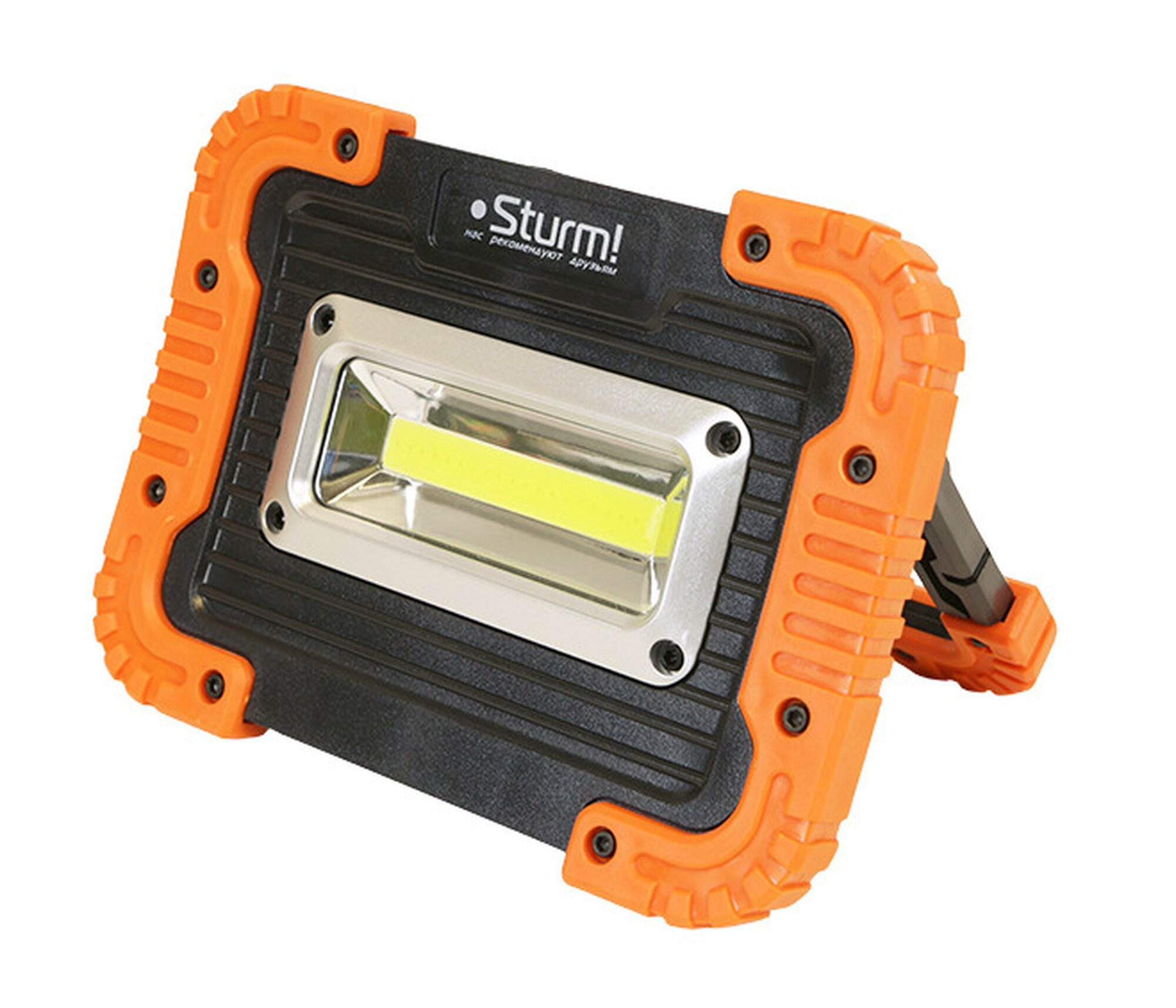 Sturm! Фонарь-прожектор светодиодный 32 м, 2 режима, 6500К, 600Лм, питание AAх4, арт. 4051-03-600