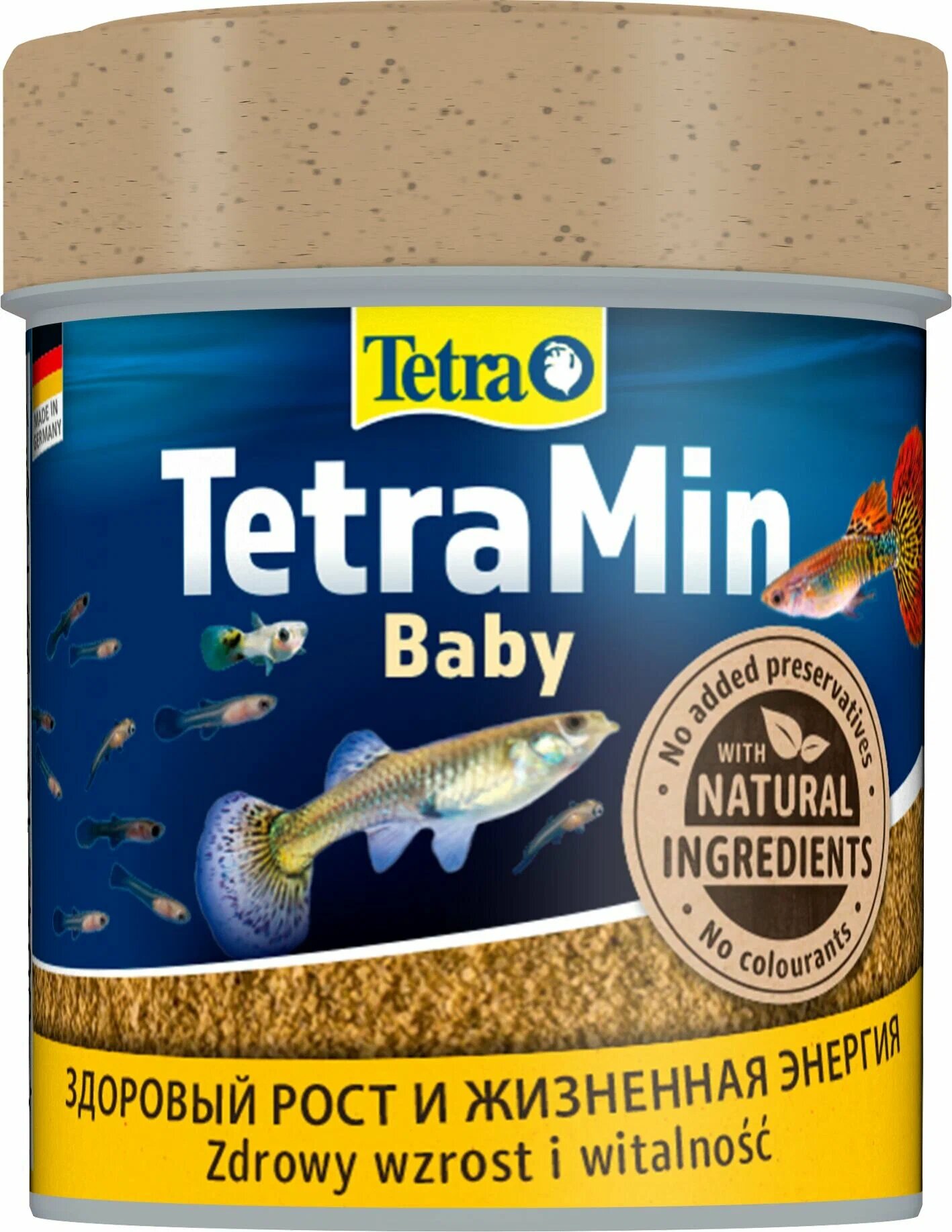 Корм для маленьких рыб TetraMin Baby 66мл мелкая крупа (баночка)