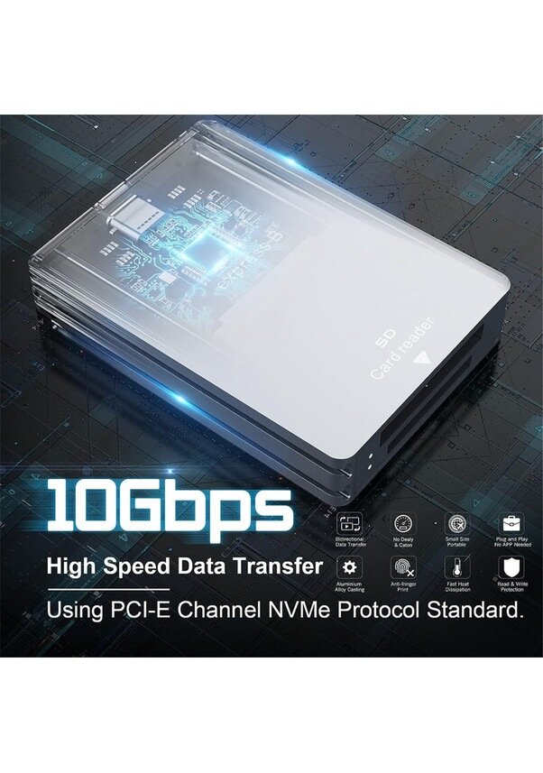 Кардридер SD Cfexpress Type B 2 в 1, USB3.2 10 Гбит/с