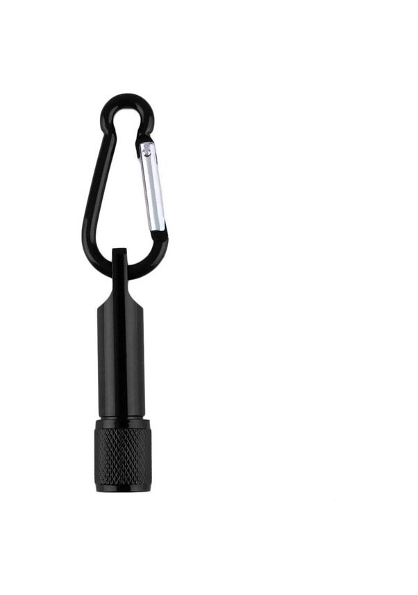 Компактный фонарик-брелок — портативный светодиодный мини-фонарик, практичный фонарик для кемпинга и повседневного использования, черный