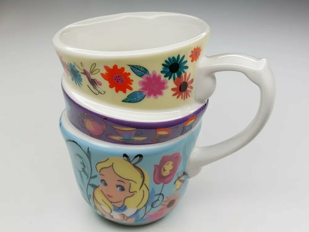Кружка керамическая Алиса белая из мультика Алиса в стране Чудес Alice in Wonderland Mug