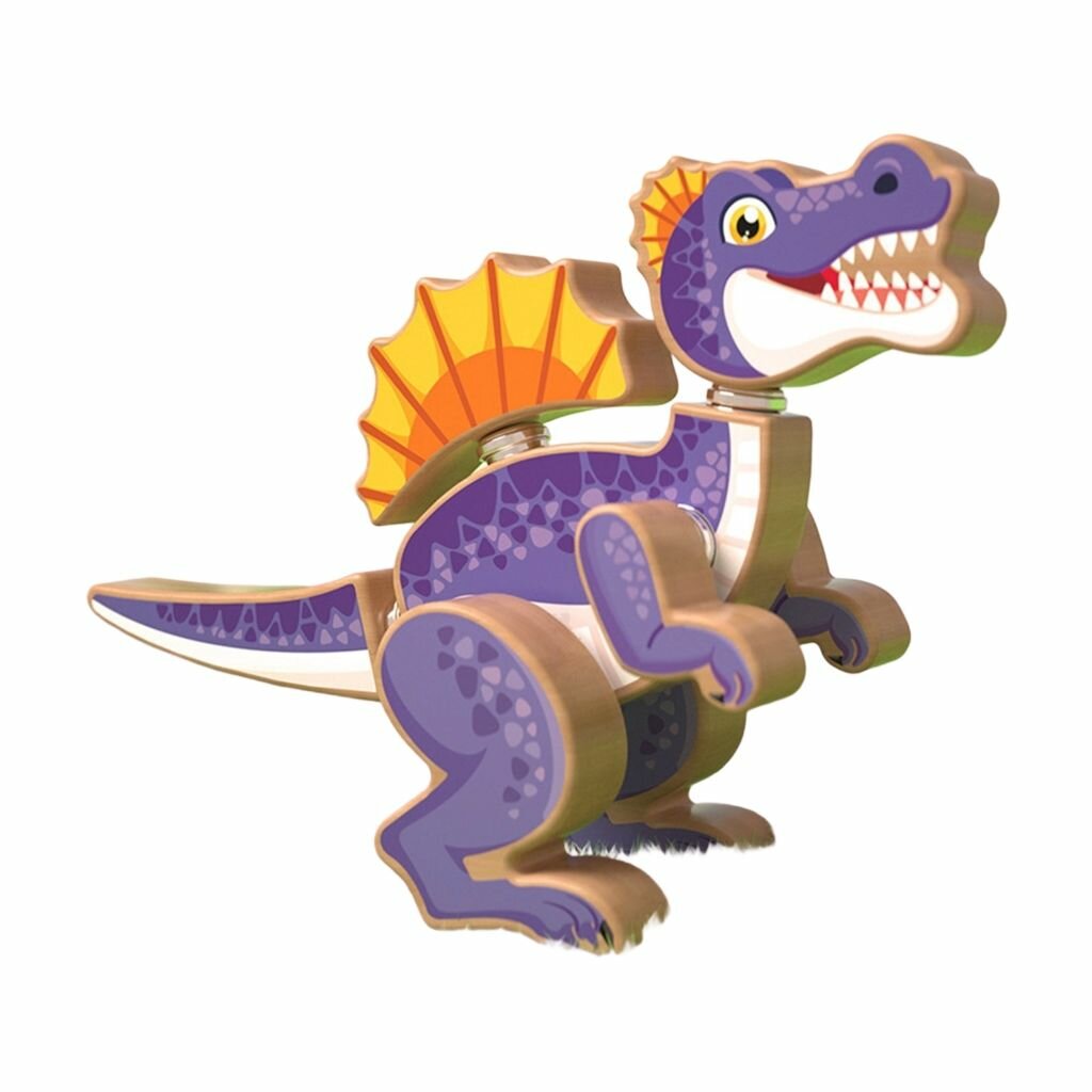 3D динозавр DIY строительные блоки Детская творческая сборка развивающие игрушки-Спинозавр