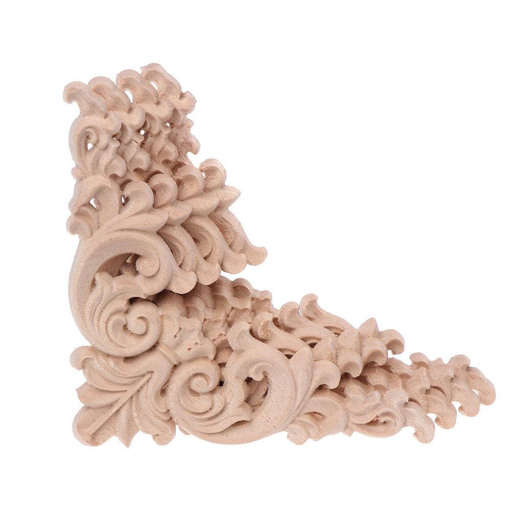 Резная Наклейка Из Дерева 1 Пара Винтажных Элегантных Деколей Art Creation Decor