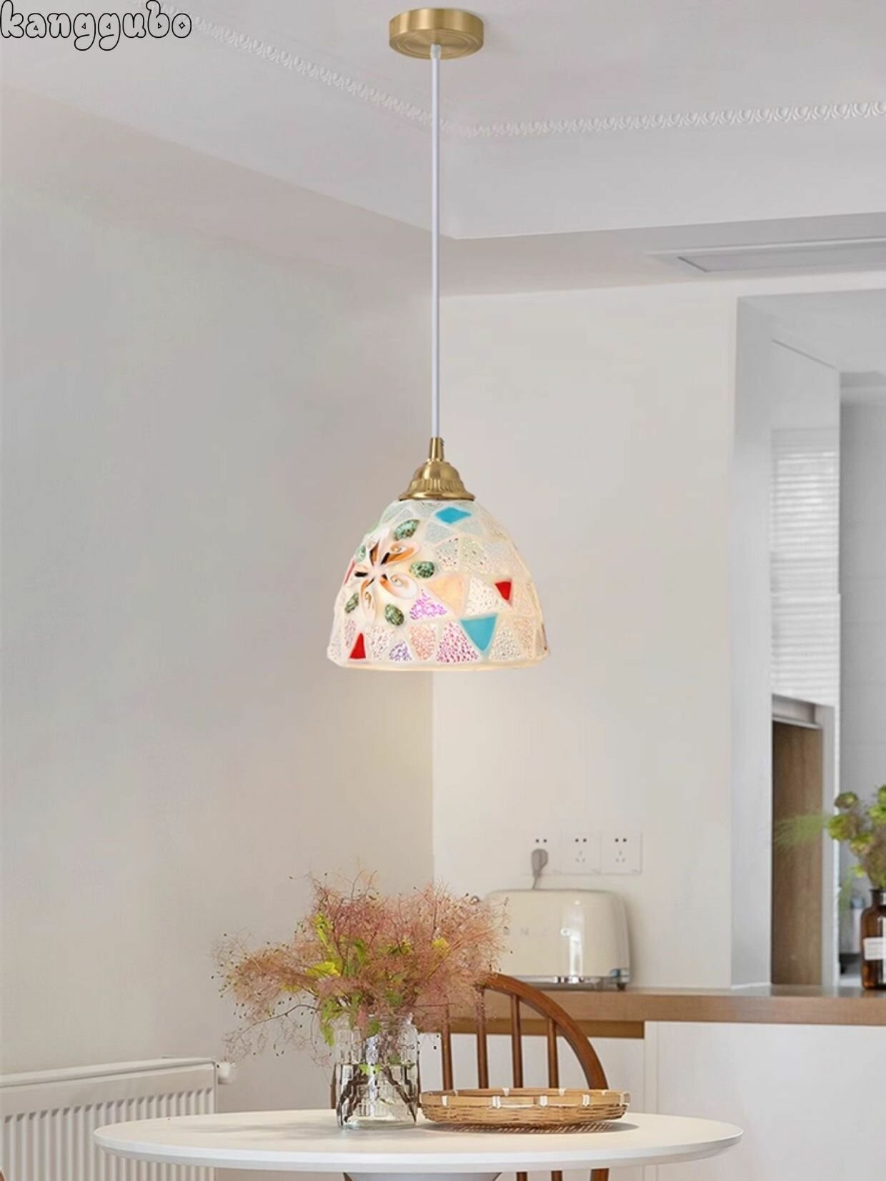 Винтажная люстра из стекла Тиффани