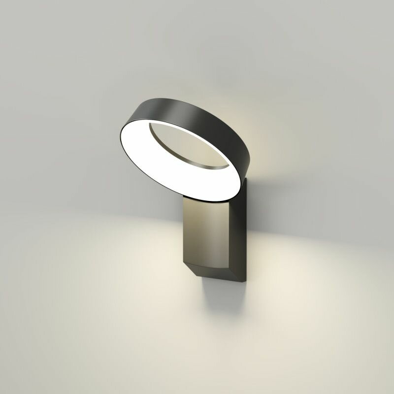 Уличный настенный светильник Denkirs Sanvik W180xL165xH265 мм LED цвет черный, арт. DK9712-BK