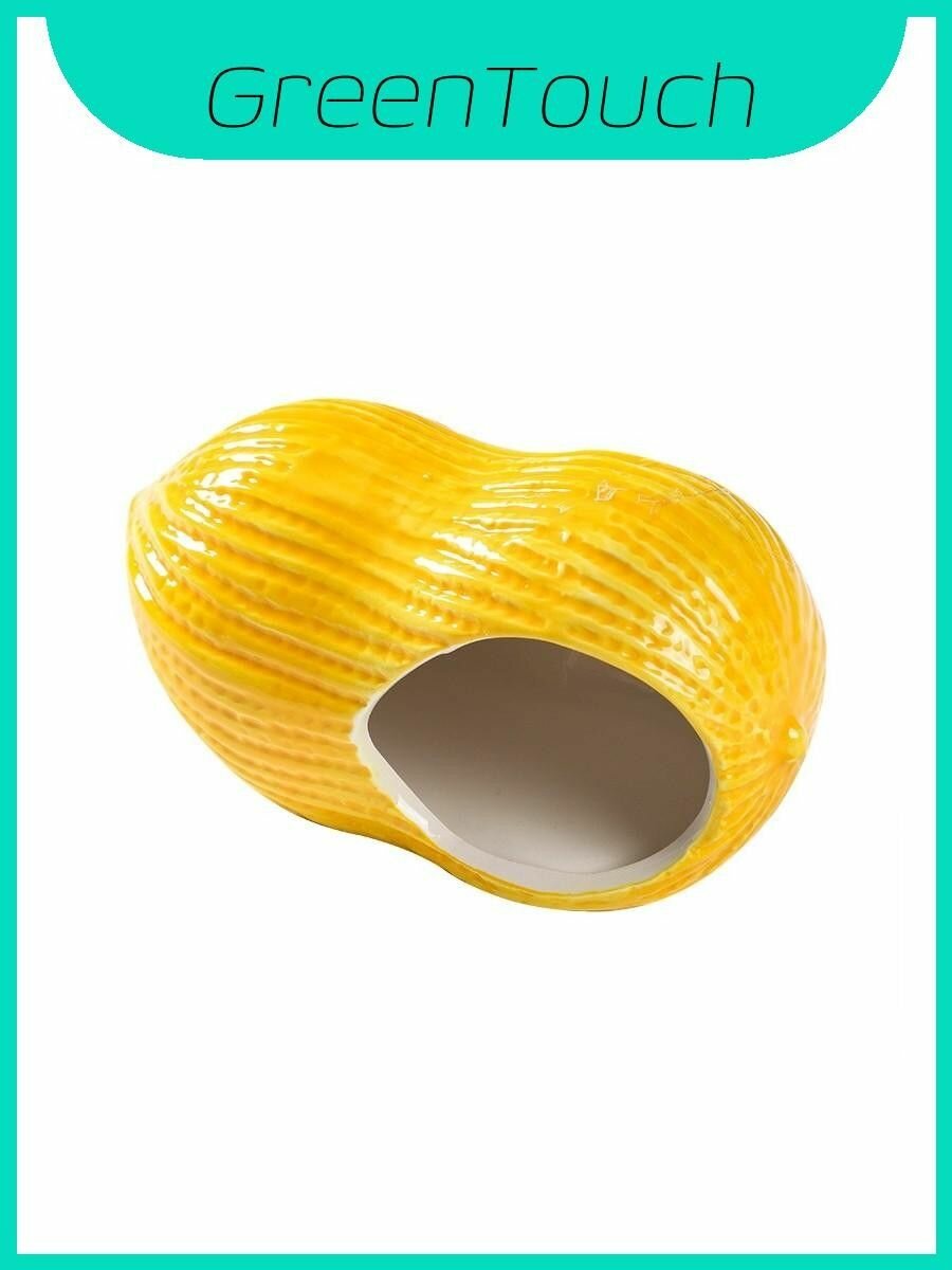 Охлаждайтесь с этой керамической домиком для хомяков, подходящим для всех пород.