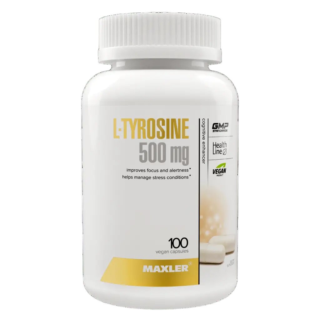 Макслер Л-Тирозин / Maxler L-Tyrosine капсулы по 625 мг 100 шт 100 шт