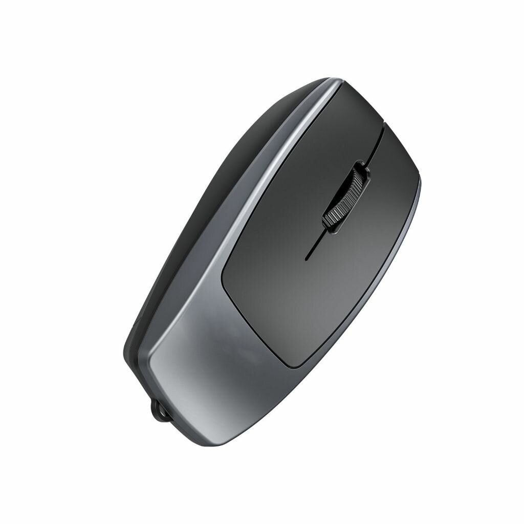 Устройство чтения карт памяти беспроводной мыши Bluetooth с расширением системы на 2 ТБ-серый металл