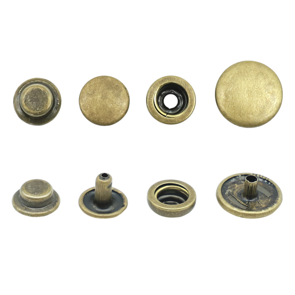 Кнопка Дельта (O-образная), 15 мм, 12 мм, цветной металл (~72 шт) NEW STAR (антик)