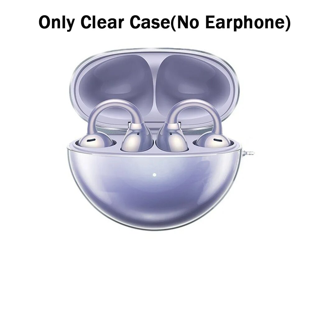 Прозрачный силиконовый чехол для наушников Huawei FreeClip Only Case