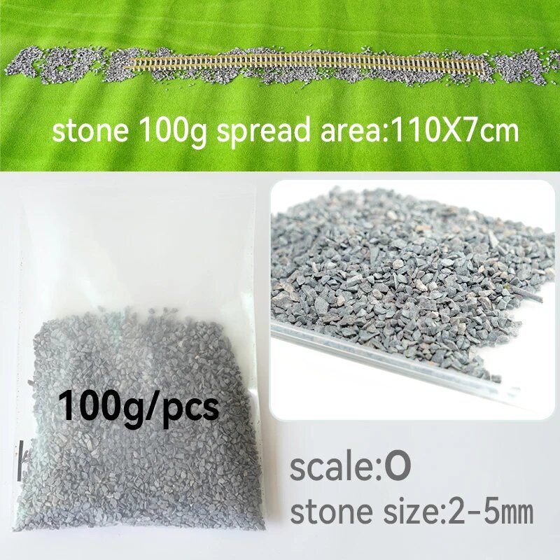 Камни для моделирования железных дорог, 100г, Цвет: 100g O