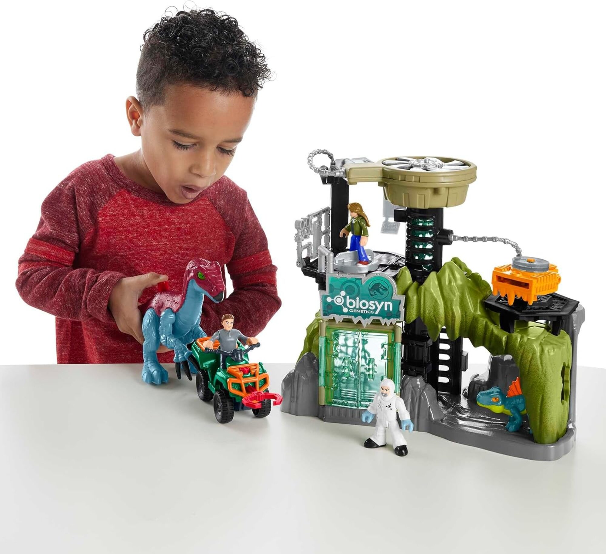 Игровой набор Imaginext "Лаборатория динозавров", с фигурками, пластик, 10 см