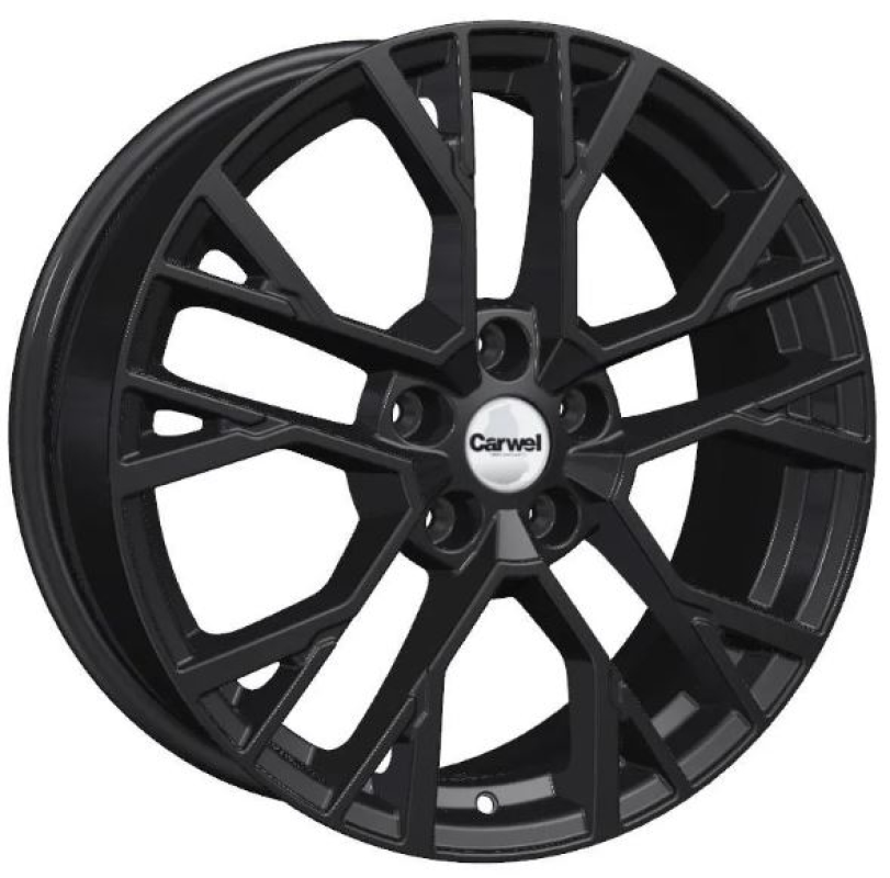 Диск колесный Carwel Камак 1810 (Geely Coolray) 7,0x18 5x114,3 Dia54.1 ET53 цвет BL (черный глянцевый)