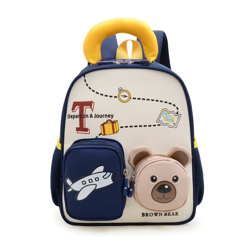 Рюкзак школьный elementary airplaine backpack gift design printed для блокировки цвета capybara дети милый класс navy
