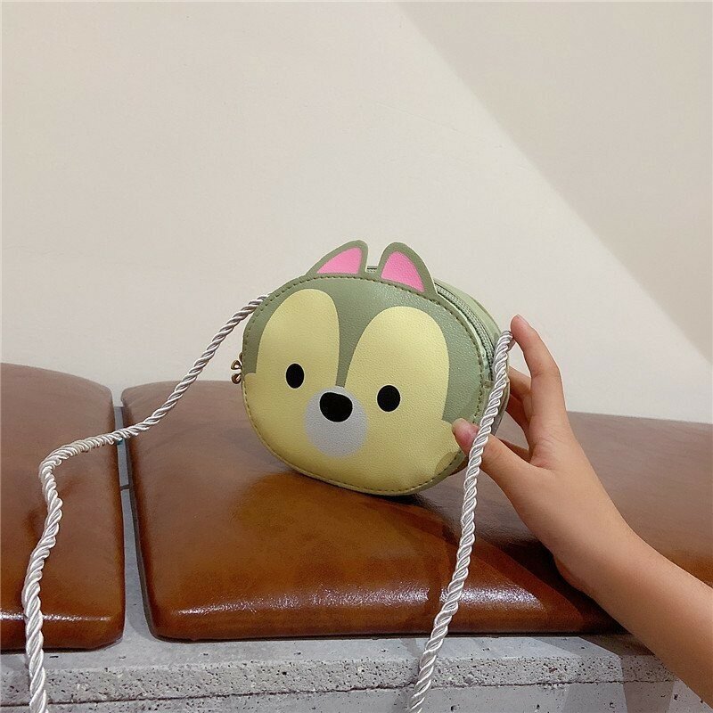 Детская маленькая сумка pu кожа для девочек через плечо для повседневных прогулок зеленый