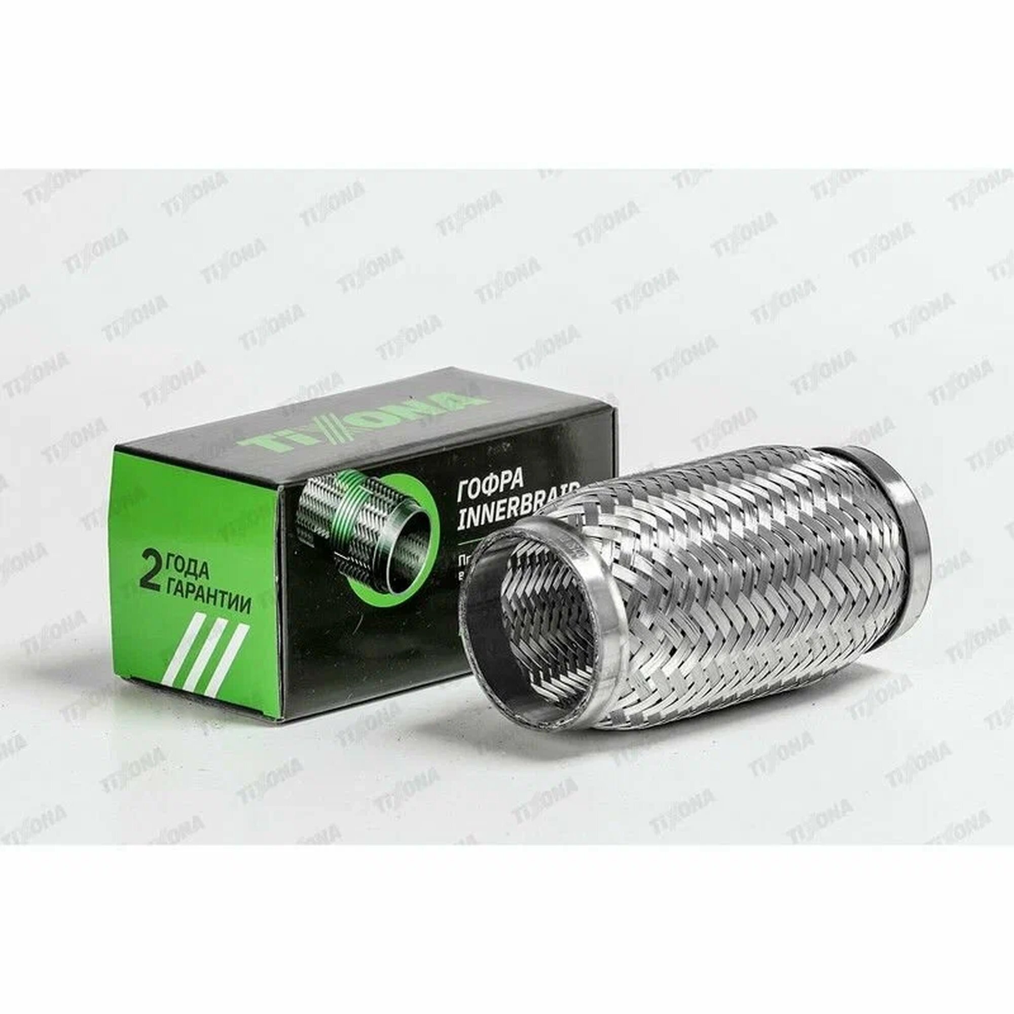 Гофра глушителя Tixona 60150, нержавеющая сталь AISI 304/409, длина 150 мм