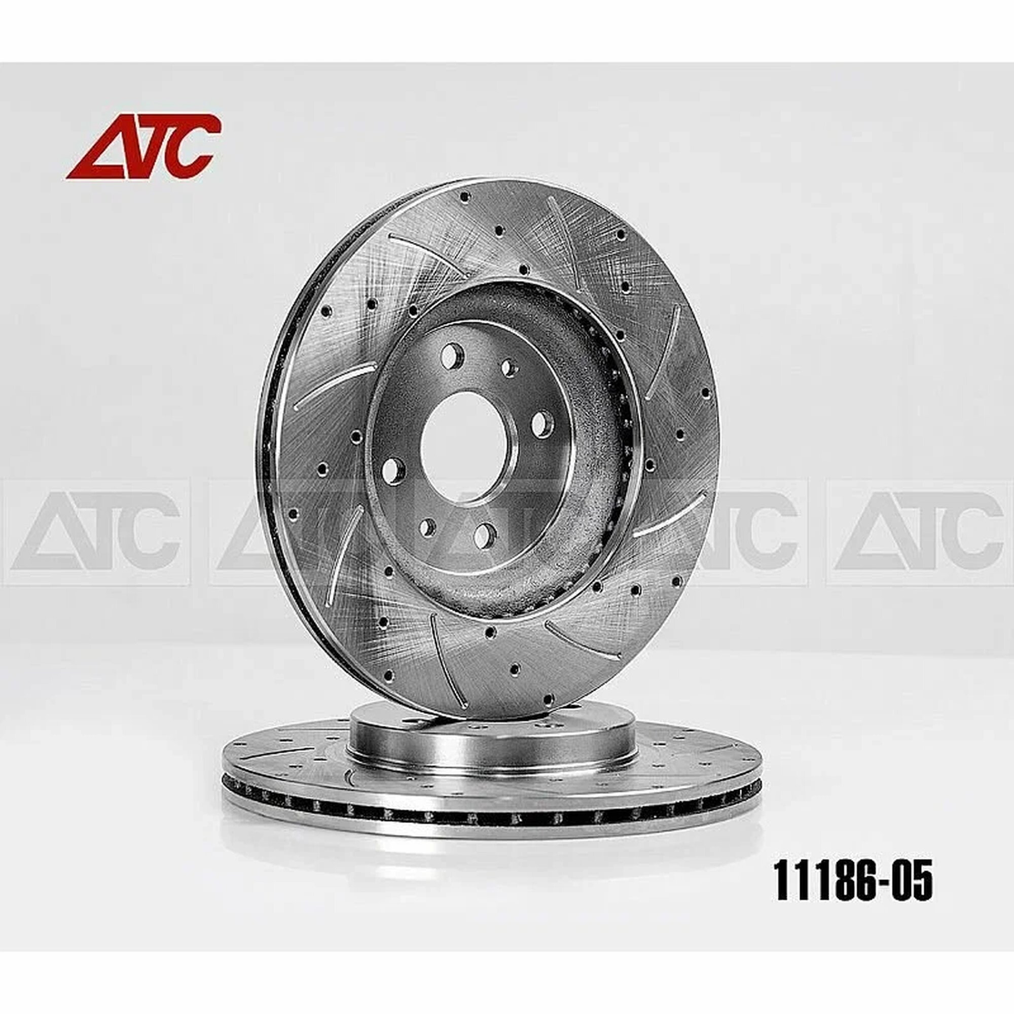 Тормозной диск передний АТС 1118605 для а/м Lada Kalina Sport, Lada Granta Sport