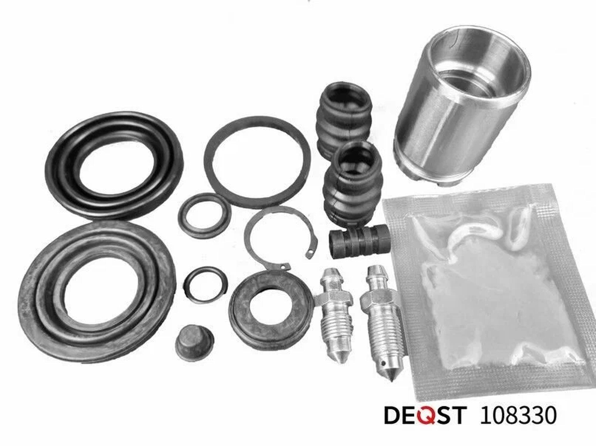 Ремкомплект тормозного суппорта с поршнем заднего (поршень O 34mm, суппорт TRW/Lucas/Tokico), Deqst 108330