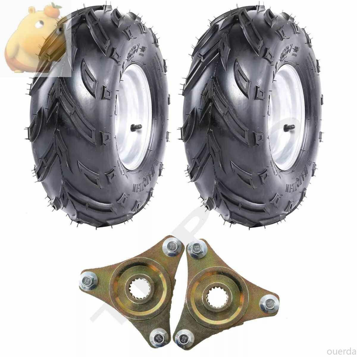 16x8-7-дюймовый обод колеса с шинами на 3 болта + задние ступицы 110 125cc Go Kart Quad ATV Мотошины 8/7 R16 100 A6