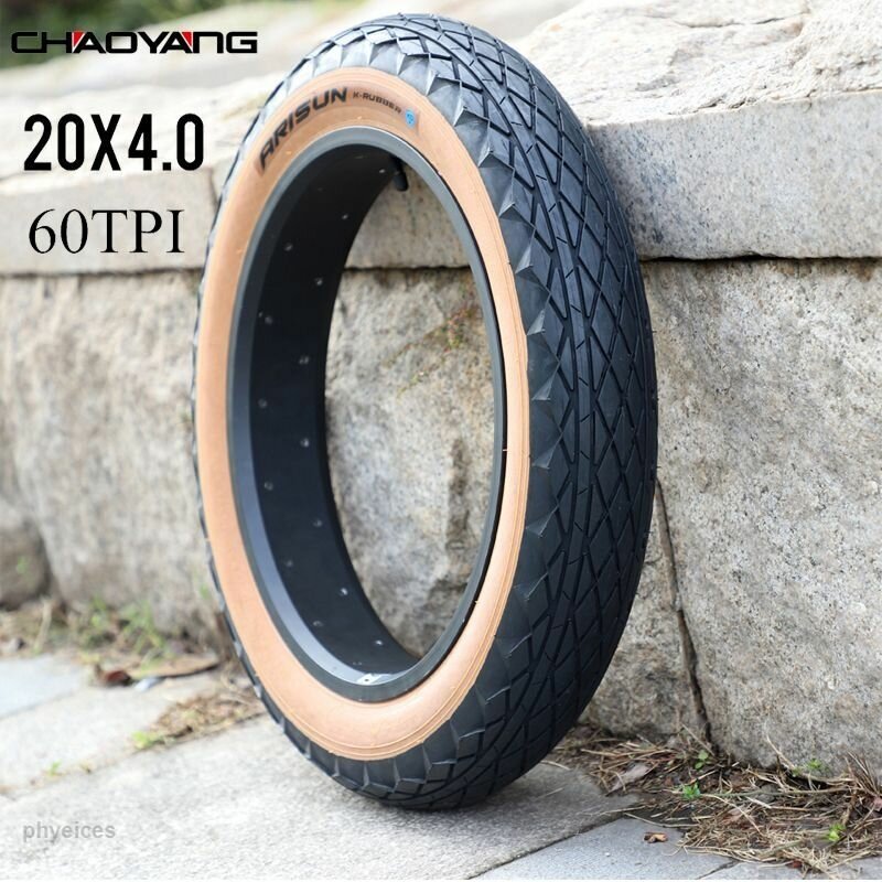 Chaoyang ARISUN Велосипедные шины 20x4.0 60TPI Электровелосипеды Городские толстые шины стальные кольца 1450g