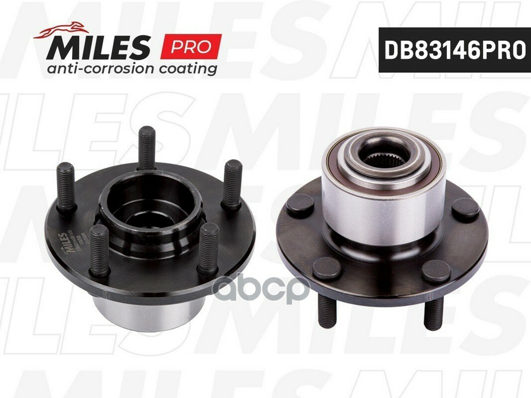 Ступица с подшипником передняя +ABS MAZDA 3 03-05. Miles арт. db83146pro