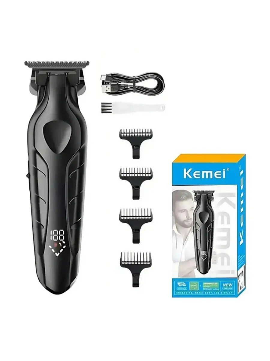 Триммер Kemei AR, для стрижки волос, бороды, усов, беспроводной