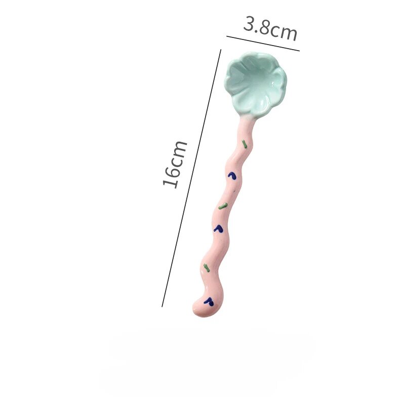 MOONBIFFY керамическая ложка с длинной ручкой