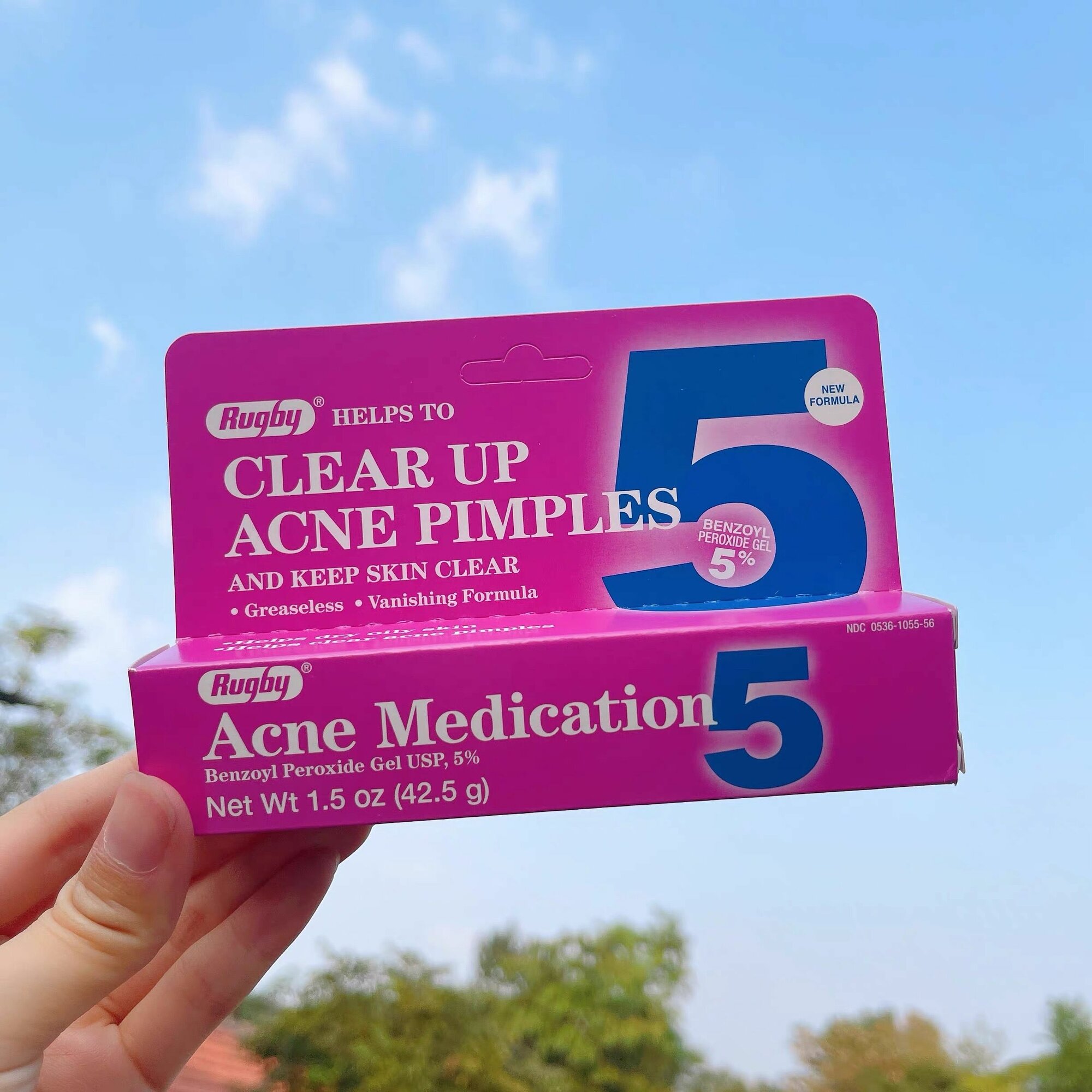 Гель против прыщей Acne Medication, бензоилпероксидом 5%, для лица, 42,5 мл