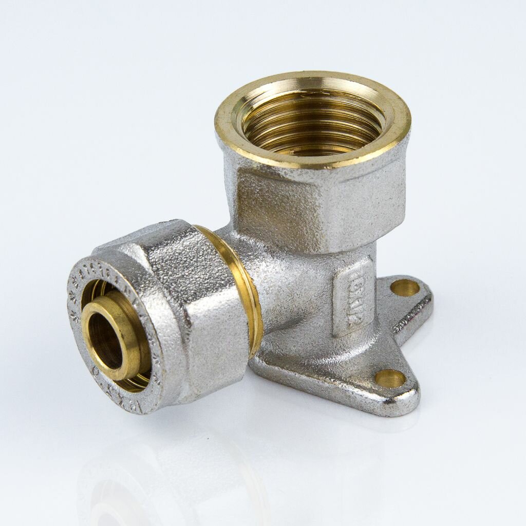 Водорозетка МП латунь никель обжим Дн 16х1/2" ВР ГОСТ 32415-2013 Aquasfera 7008