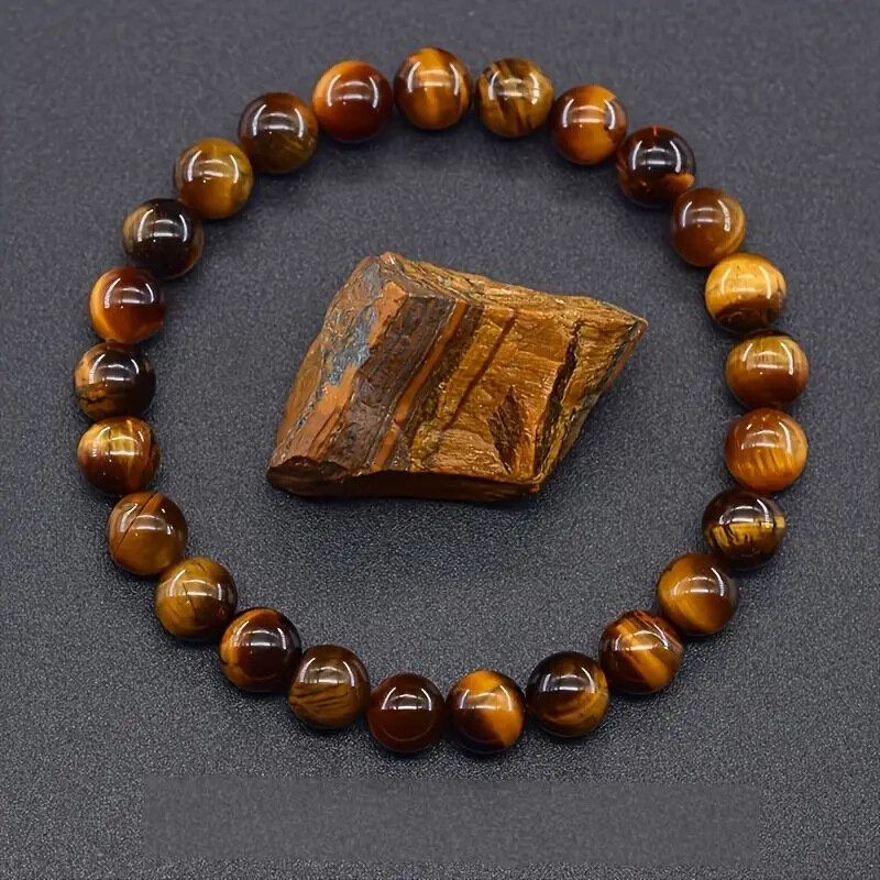 YM Mall Браслеты из бусин Аметист 8мм и лазурит Успех в карьере