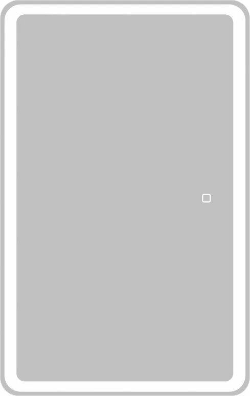 Зеркало-шкаф BelBagno Marino SPC-MAR-500/800-1A-LED-TCH со светодиодной подсветкой, 50 см, с сенсорным управлением, белое, в современном стиле, зеркало настенное в ванную