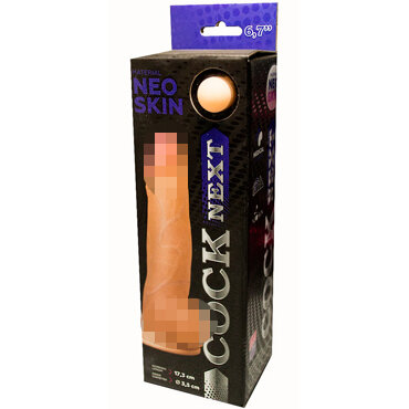 Биоклон Cock Next 6,7", телесный Фаллоимитатор реалистик с мошонкой на присоске