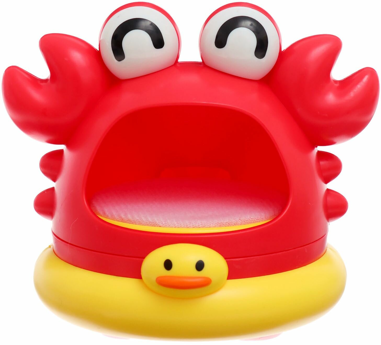 Генератор для создания пены "Морские приключения: Краб", игрушка-крабик для купания в ванной, детская пластиковая фигурка для игр с водой, для малышей от 6 месяцев