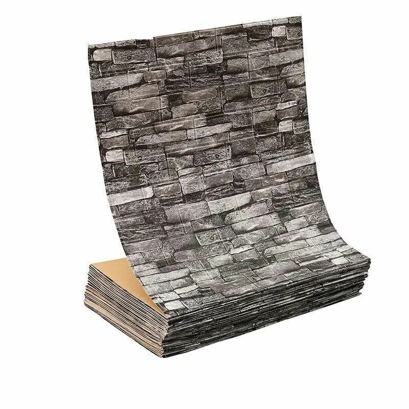 Панели стеновые самоклеющиеся . 70cmx5m интерьерные 3д плитки для кухни и ванной декоративные влагостойкие