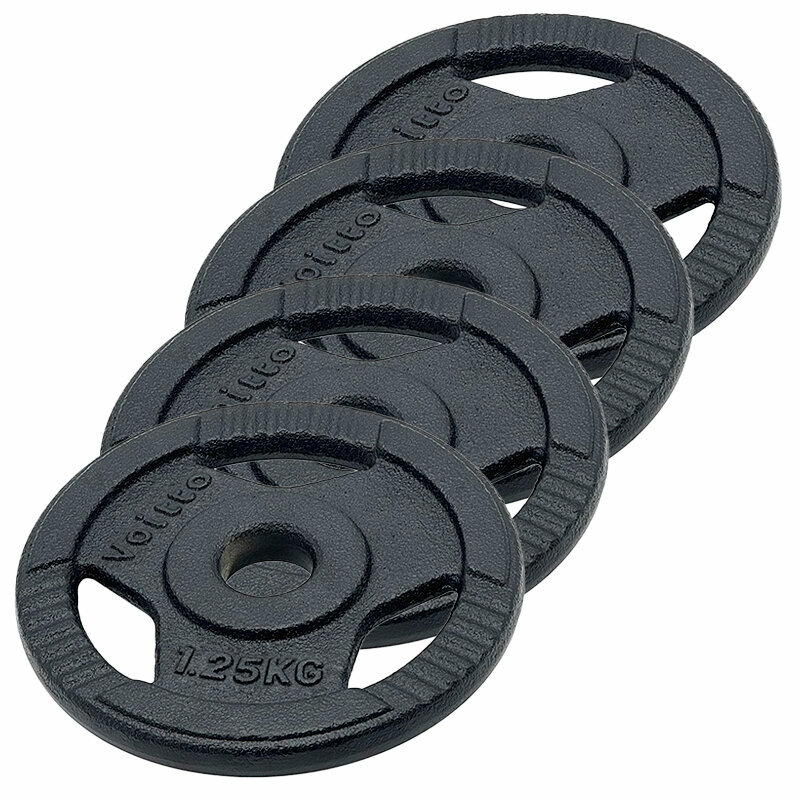 Набор чугунных дисков с 3-мя хватами Voitto V-201 1,25 кг (4 шт) - d26