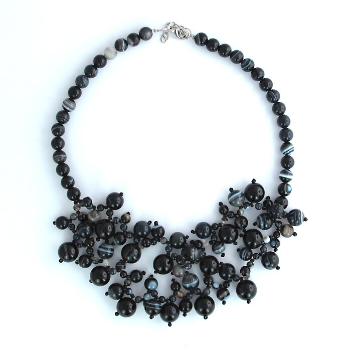 Колье, агат